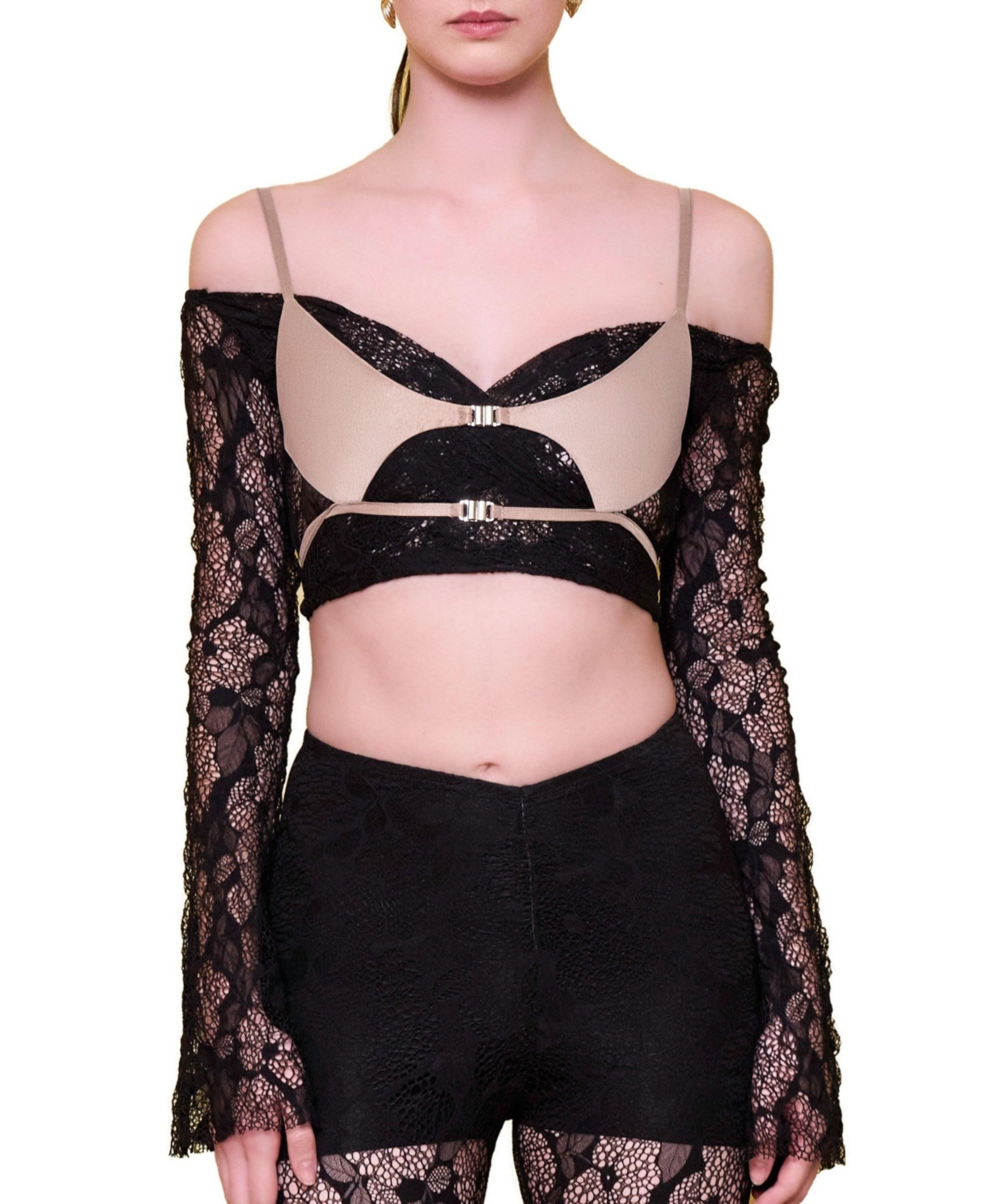Click here for Pcfg Womens The Party Edit Lace Body with Contrast... prices