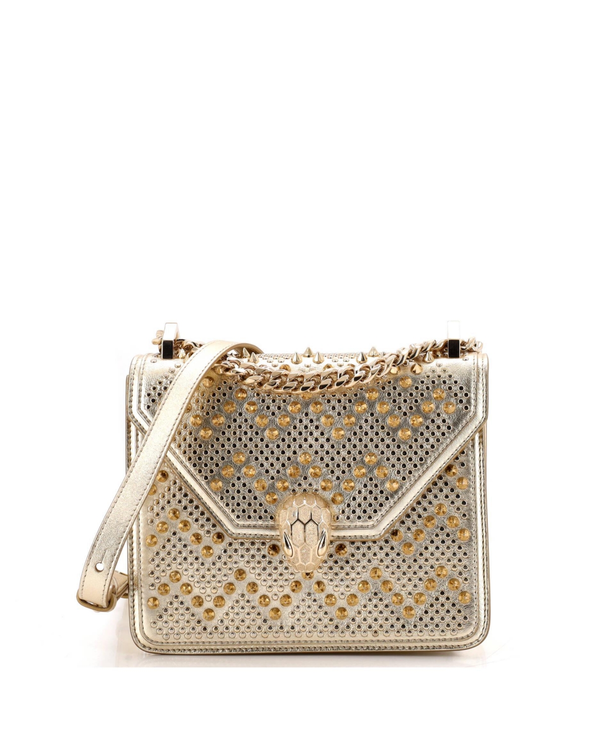 Click here for Pre-Owned Bvlgari Small Serpenti Forever Square Sh... prices