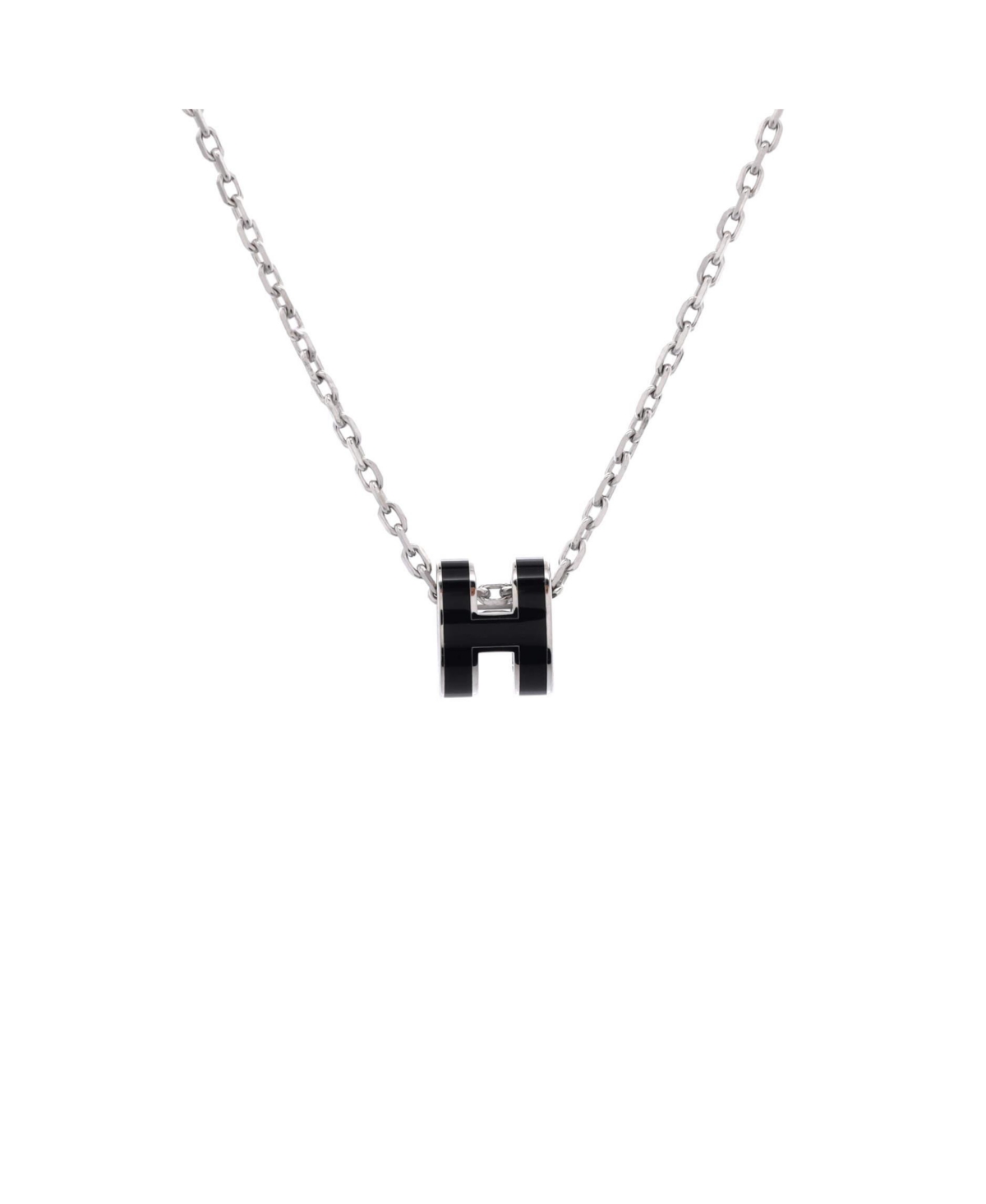 Click here for Pre-Owned HERMES Pop H Pendant Chain Necklace - En... prices