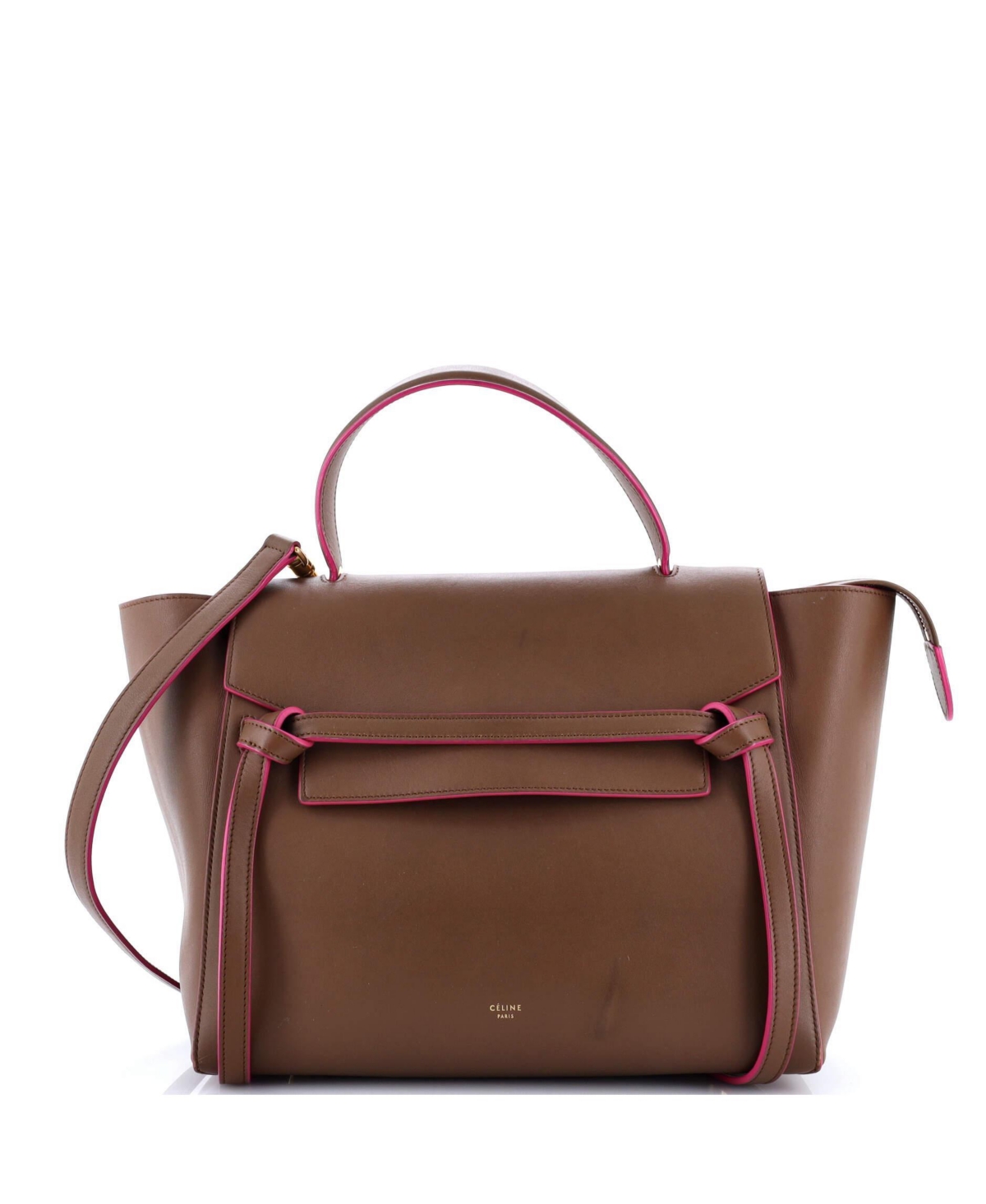 Click here for Pre-Owned Celine Mini Belt Bag Calfskin - Brown prices