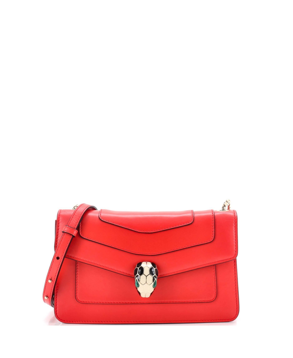 Click here for Pre-Owned Bvlgari Small Serpenti Crossbody Bag Lea... prices