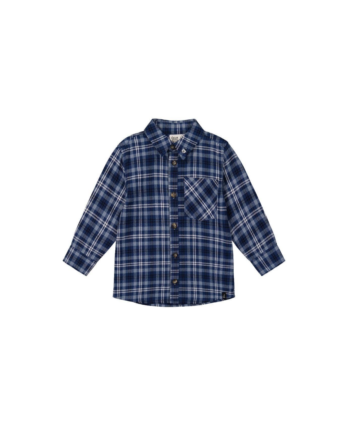 Click here for Deux par Deux Little Boys (6-8) Plaid Shirt - Blue... prices