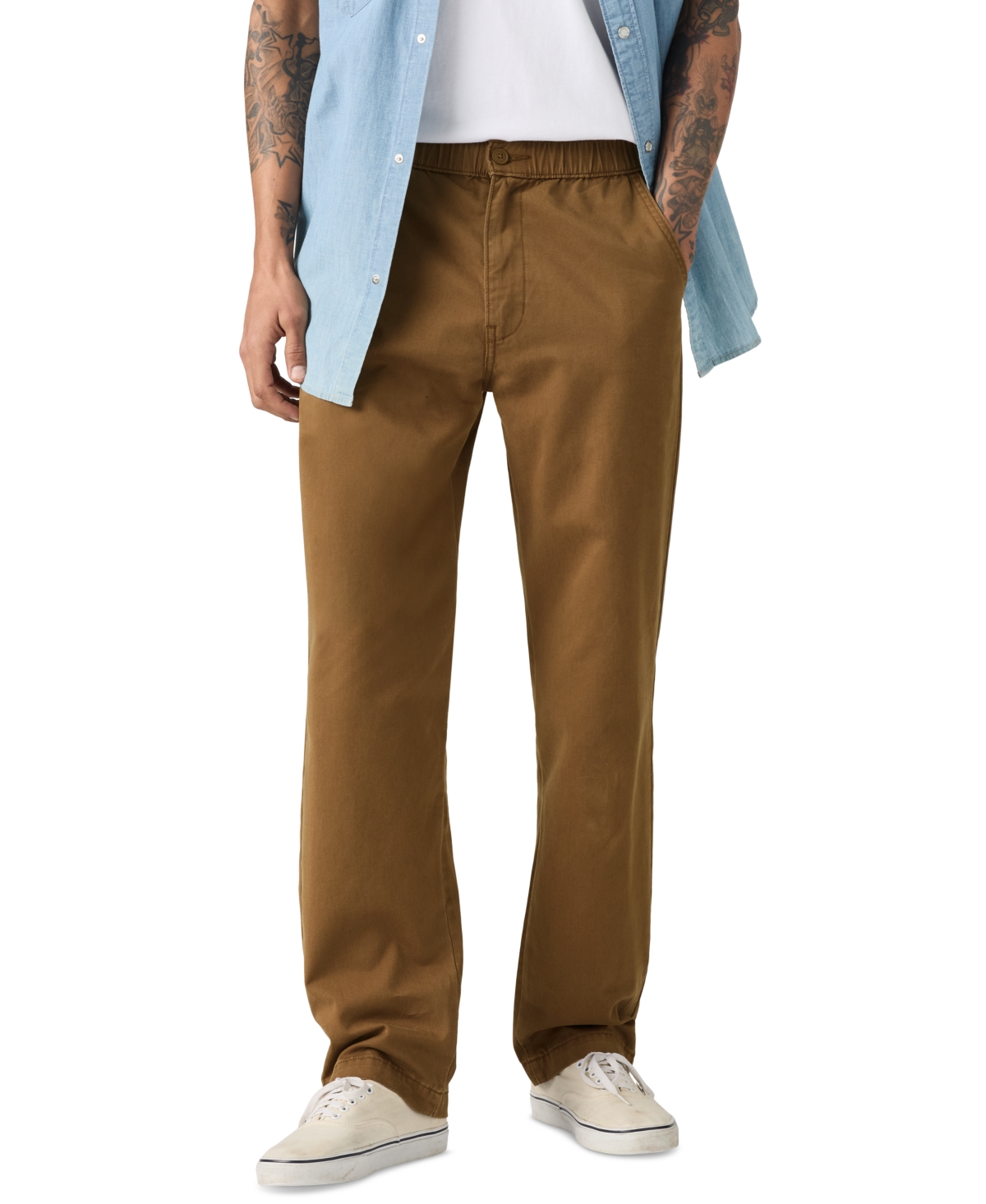Click here for Levis Mens Comfort Regular-Fit Pants - Karla Brown prices