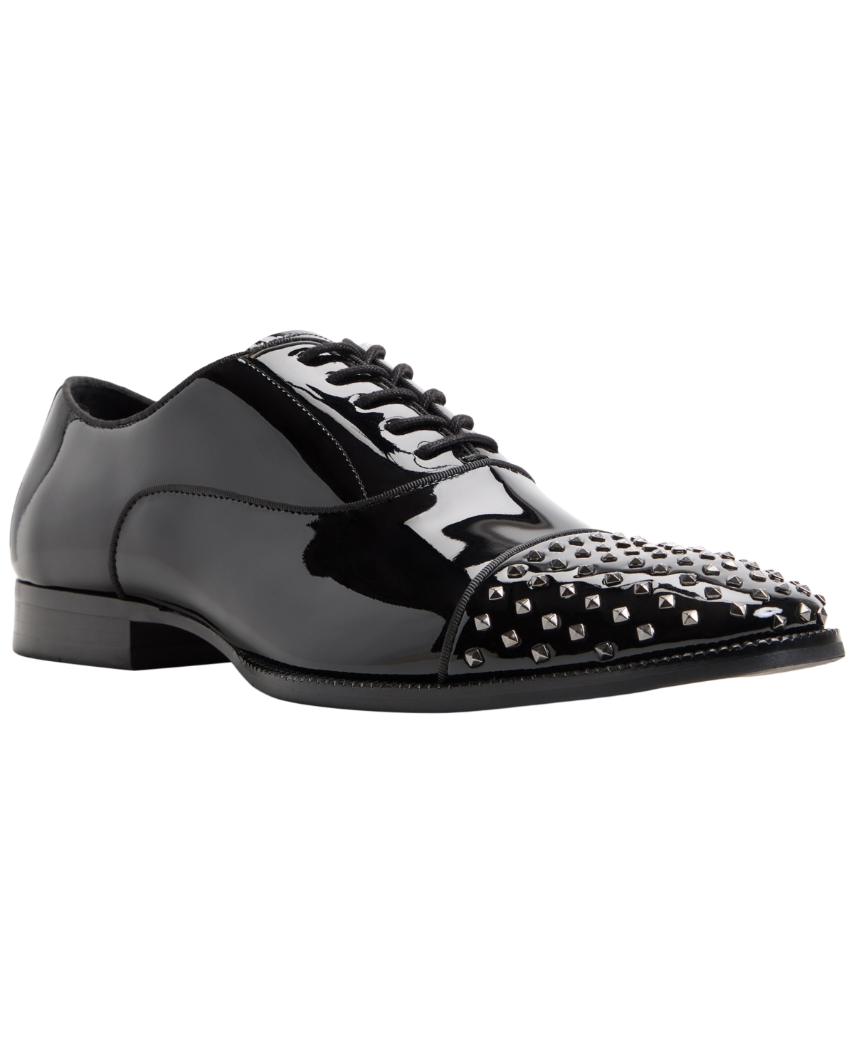 Click here for Aldo Mens Ed Studded Leather Oxfords - Black prices