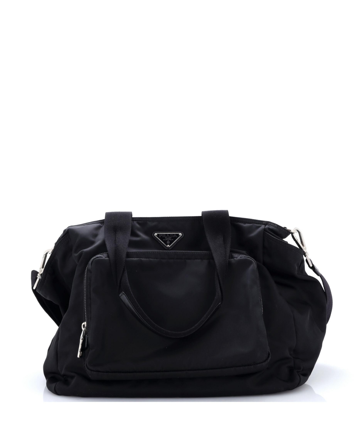 Click here for Pre-Owned Prada Medium Baby Bag Re-Nylon - Black prices