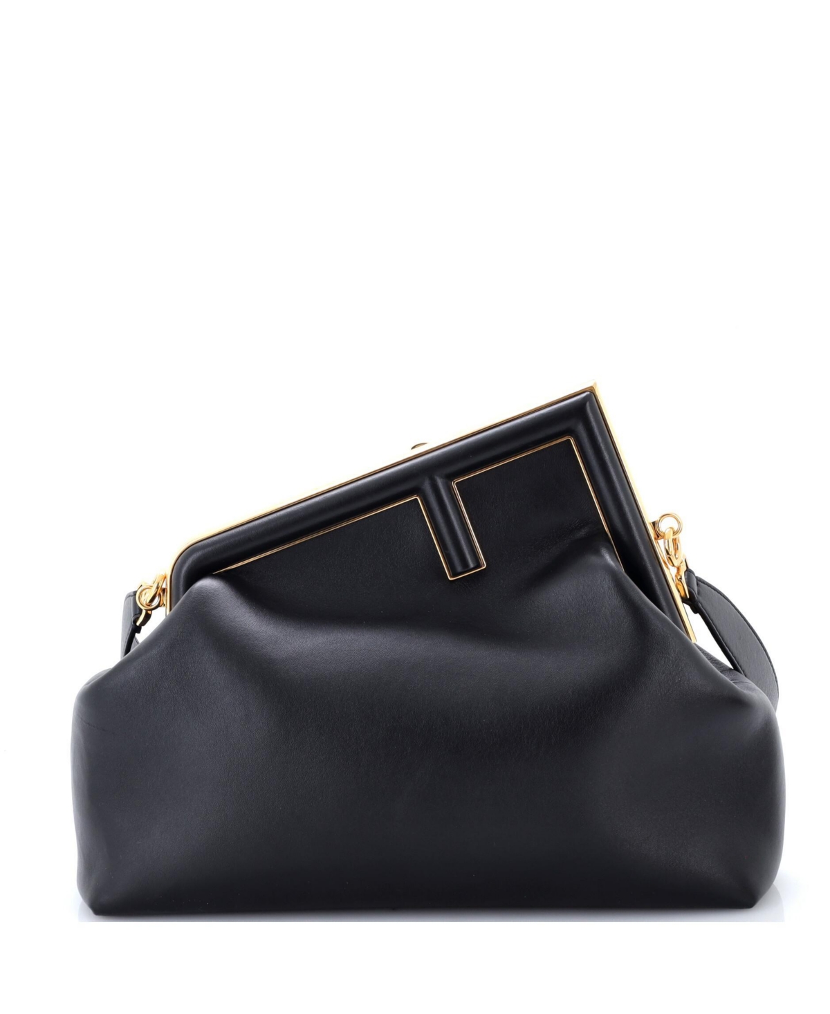 Click here for Pre-Owned Fendi Medium First Bag Leather - Black prices