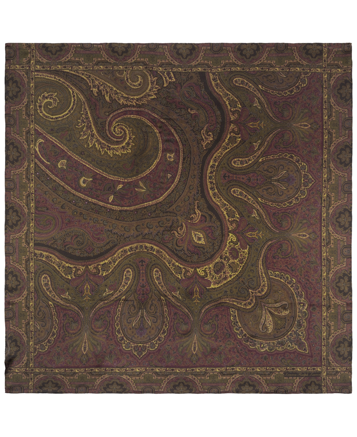 Click here for Lauren Ralph Lauren Paisley Large Square Scarf - H... prices