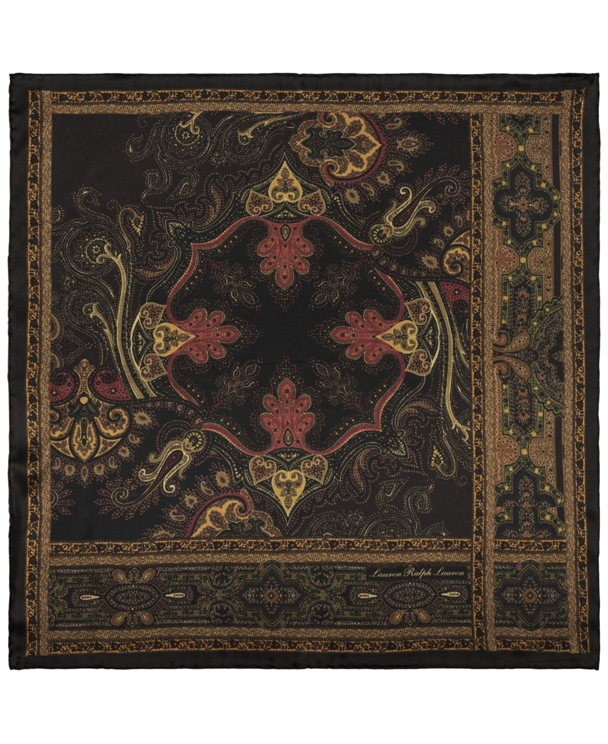 Click here for Lauren Ralph Lauren Paisley Small Square Scarf - B... prices
