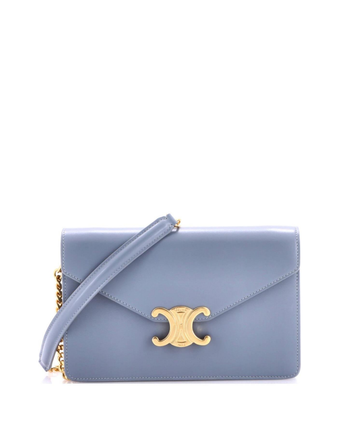 Click here for Pre-Owned Celine Margo Triomphe Wallet on Chain Le... prices