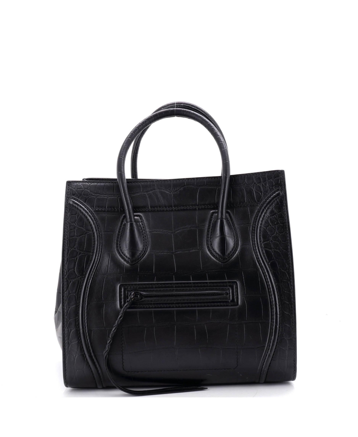 Click here for Pre-Owned Celine Medium Phantom Bag Embossed Leath... prices