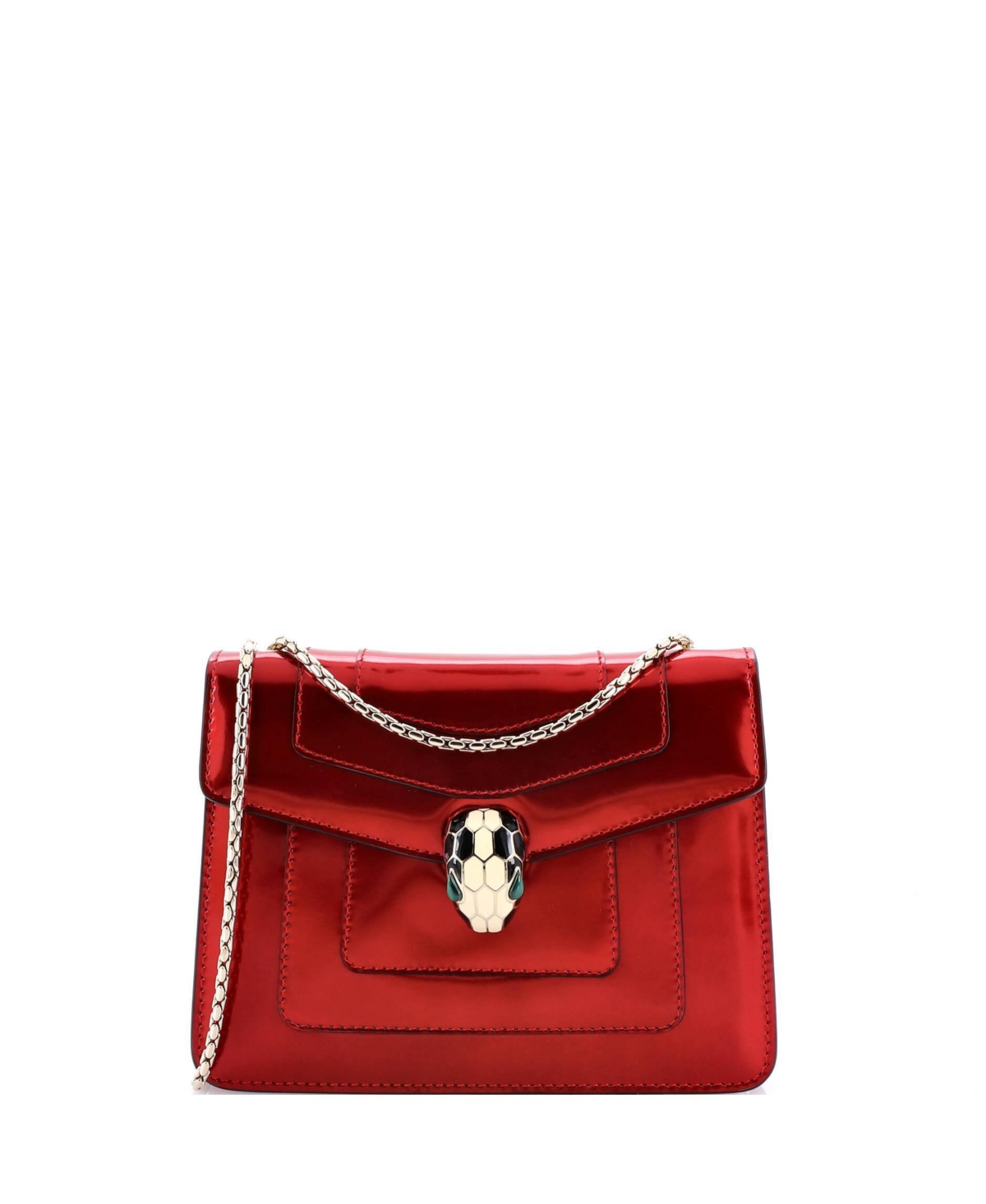 Click here for Pre-Owned Bvlgari Small Serpenti Forever Square Sh... prices