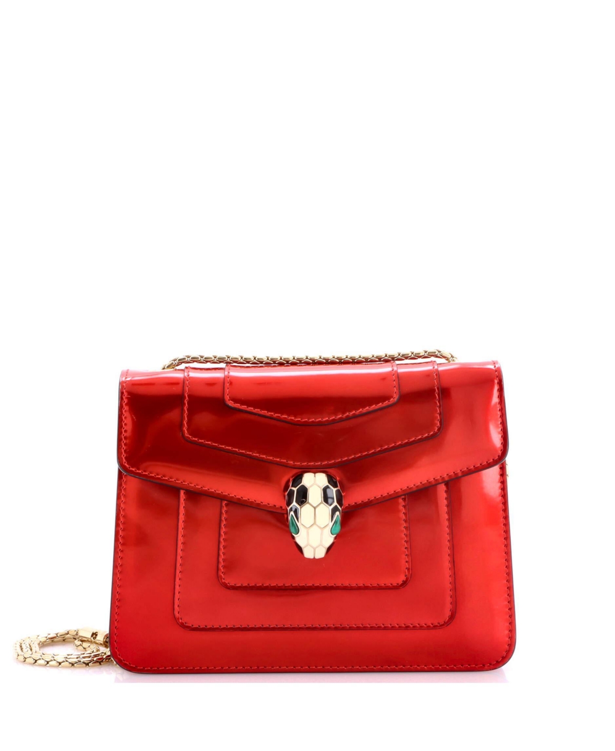 Click here for Pre-Owned Bvlgari Small Serpenti Forever Square Sh... prices