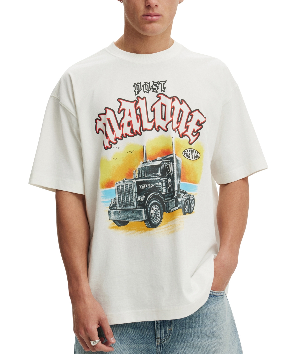 Click here for Cotton On Mens Premium Graphics Music Crewneck T-S... prices