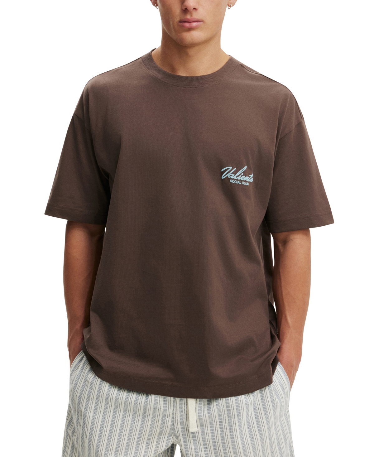 Click here for Cotton On Mens Wardrobe Staple Text Boxy-Fit T-Shi... prices