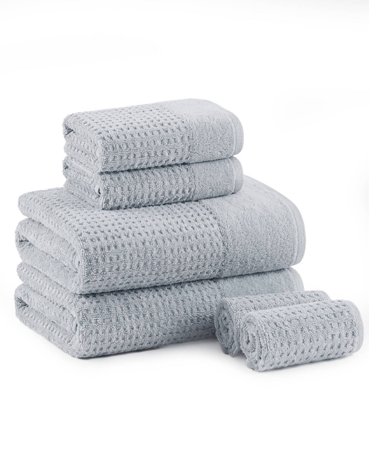 Click here for Madison Park Spa Waffle Jacquard Luxury Combed Cot... prices