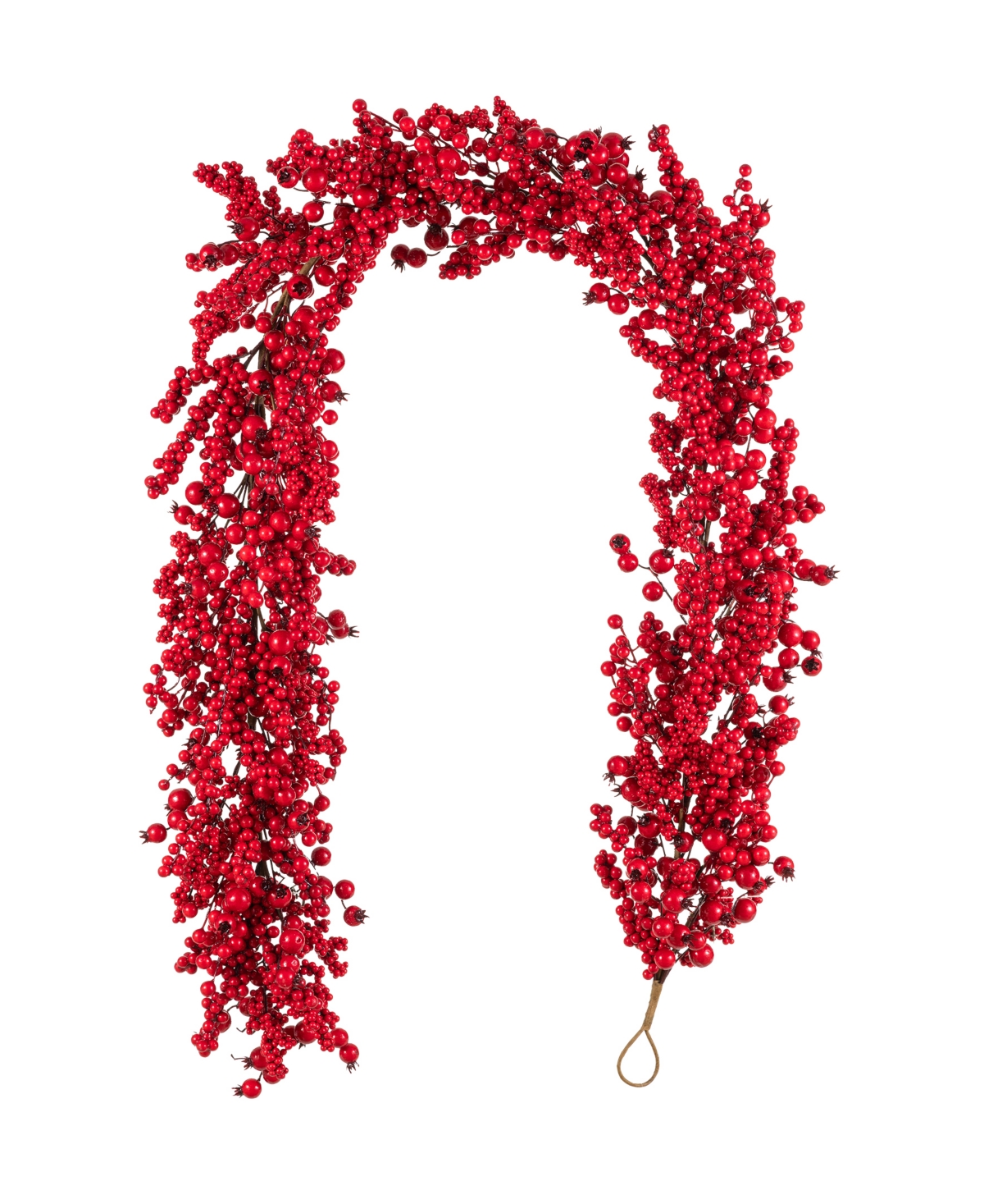 Click here for Glitzhome 6-Ft. Christmas Full Berry Garland - Red prices