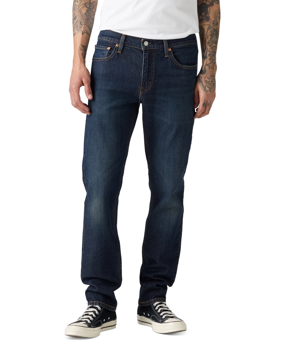 Click here for Levis Mens 511 Regular-Fit Skinny Jeans - Clear Mi... prices