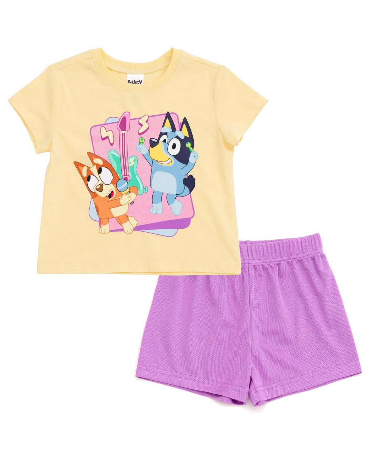 Click here for Bluey Girls 5 -12 Athletic 2-Piece T-Shirt and Sho... prices