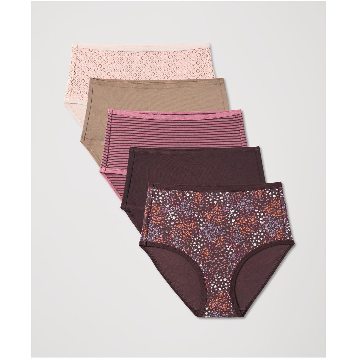 Click here for Pact Womens Everyday High Rise Brief 5-Pack - Firs... prices