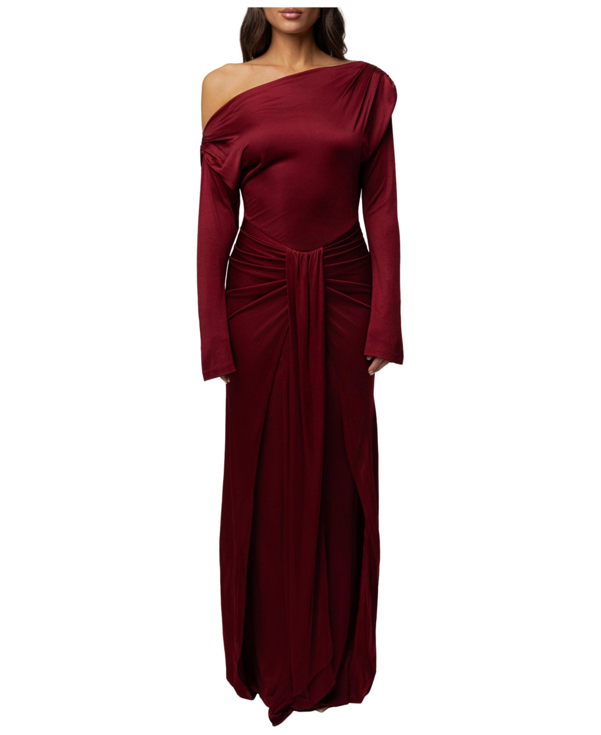 Click here for Jluxlabel Womens Draped Perfection Maxi Dress - Bu... prices