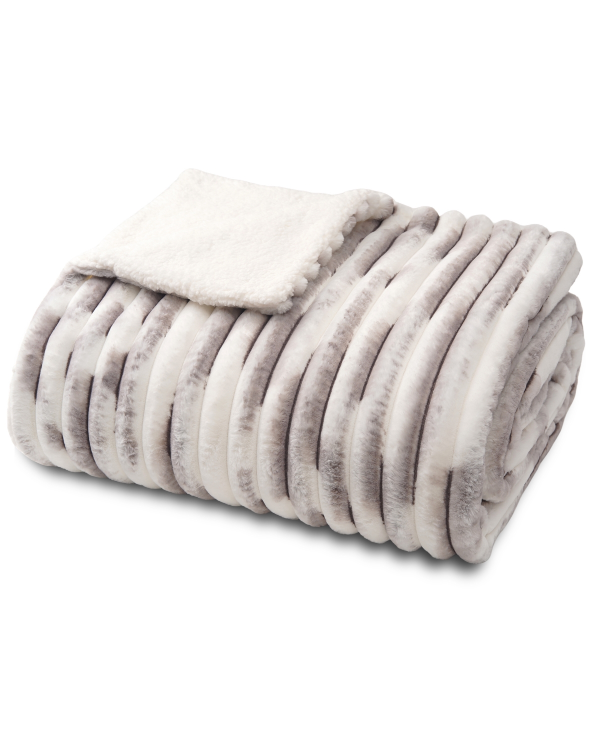 Click here for Thermasnug Ultra-Soft Ribbed Faux Fur to Sherpa Bl... prices