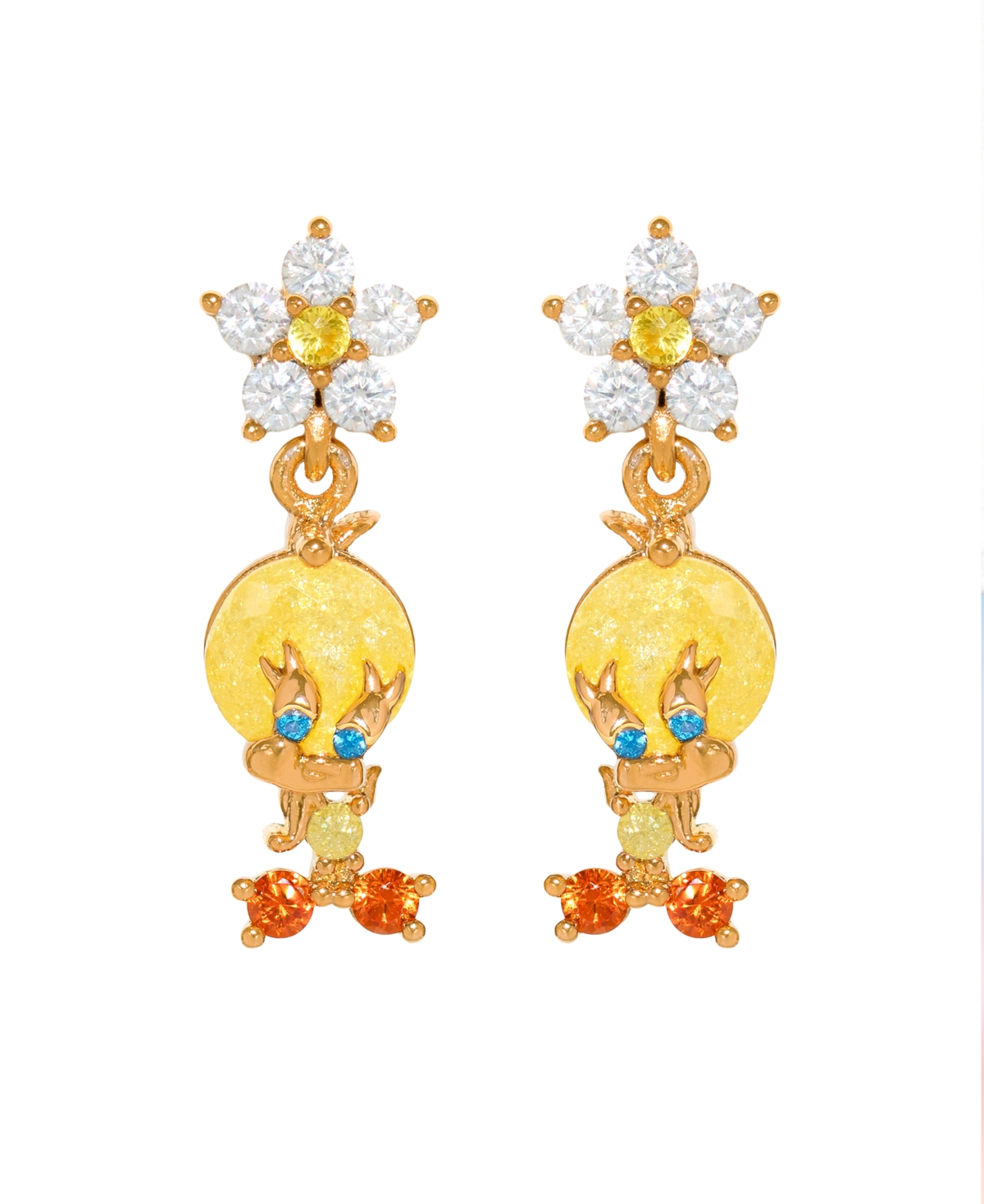 Click here for Girls Crew Crystal Looney Tunes Tweety Bird Earrin... prices