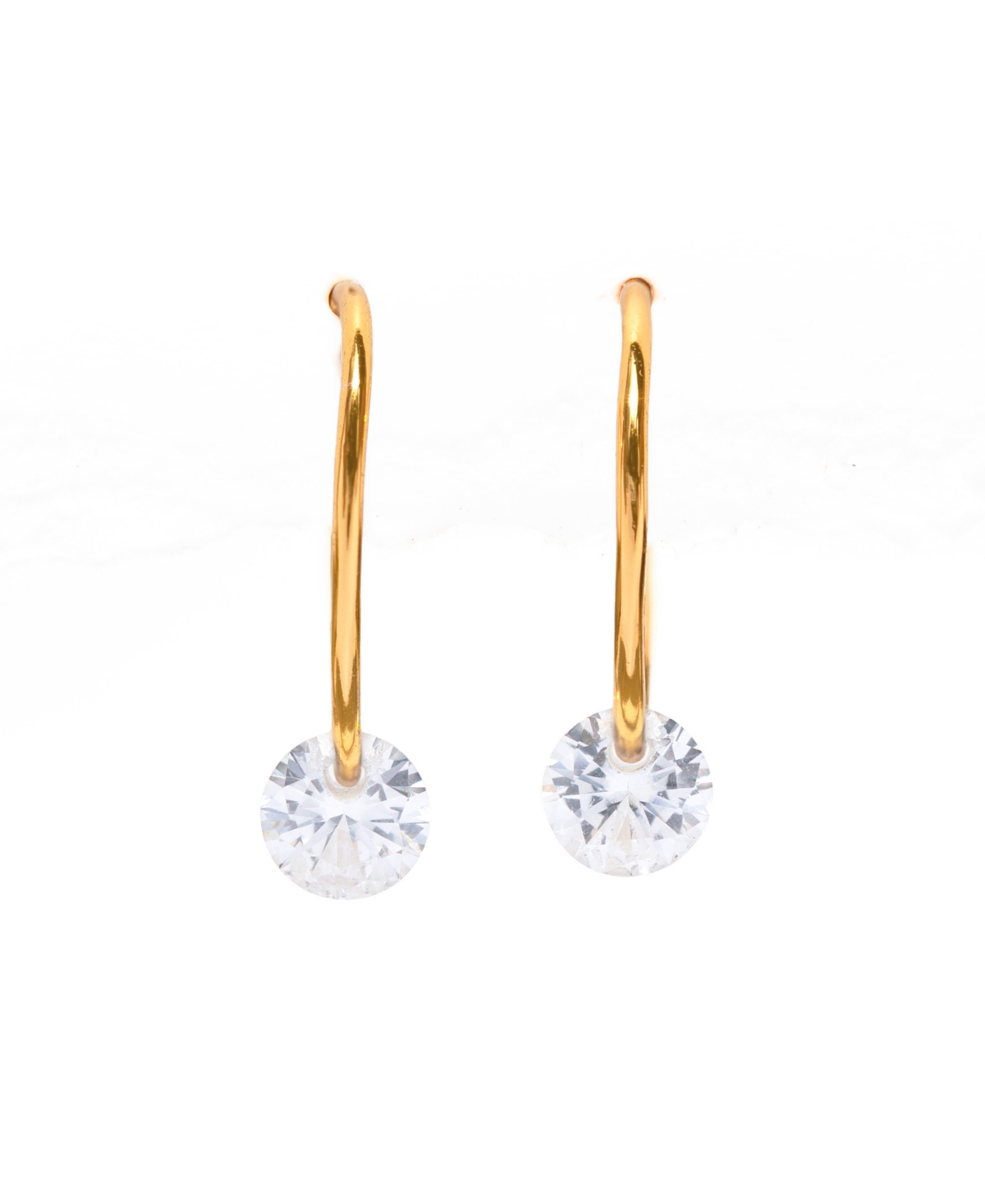 Click here for Girls Crew Crystal Endless Dewdrop Hoop Earrings -... prices