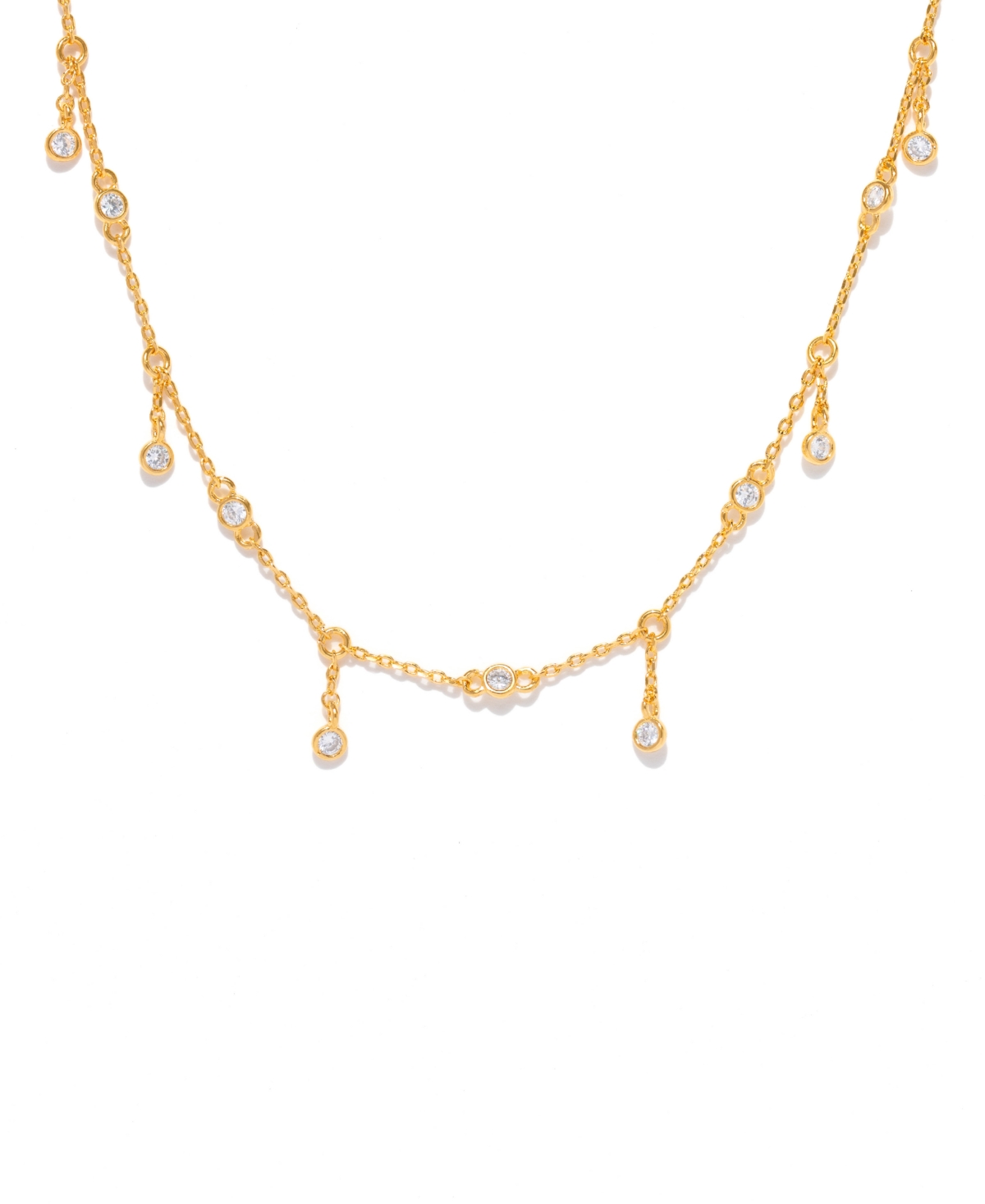 Click here for Girls Crew Crystal Copacabana Droplet Necklace - G... prices