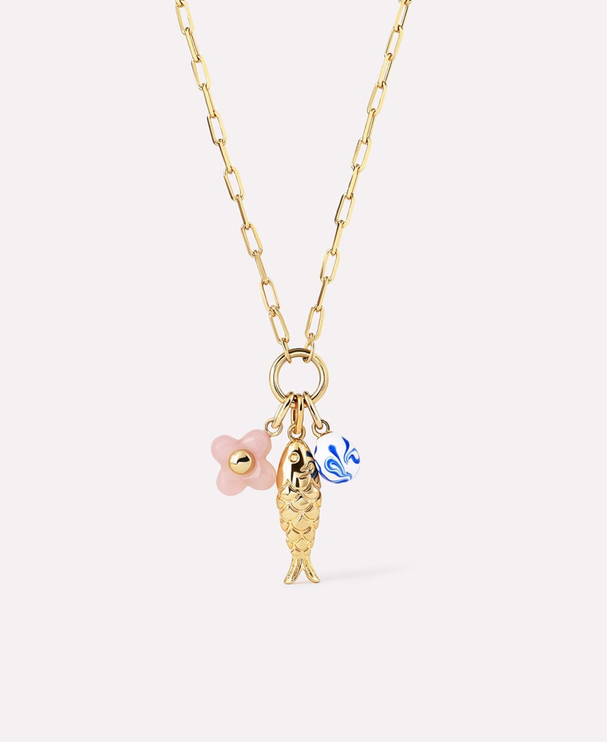 Click here for Ana Luisa 14k Gold-Plated Flora Charm Necklace - G... prices