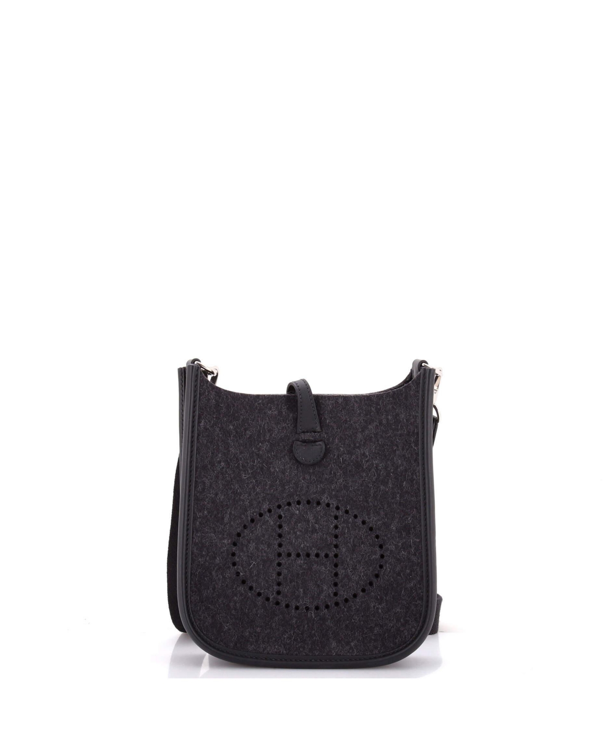 Click here for Pre-Owned HERMES Tpm Evelyne Bag Gen Iii Felt - Bl... prices