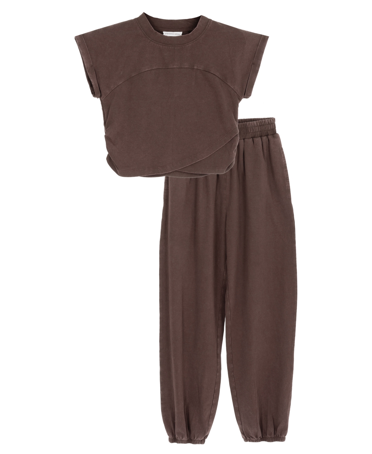 Click here for Tween Diva Girls 7-12 Washed Jersey Knit Crossover... prices