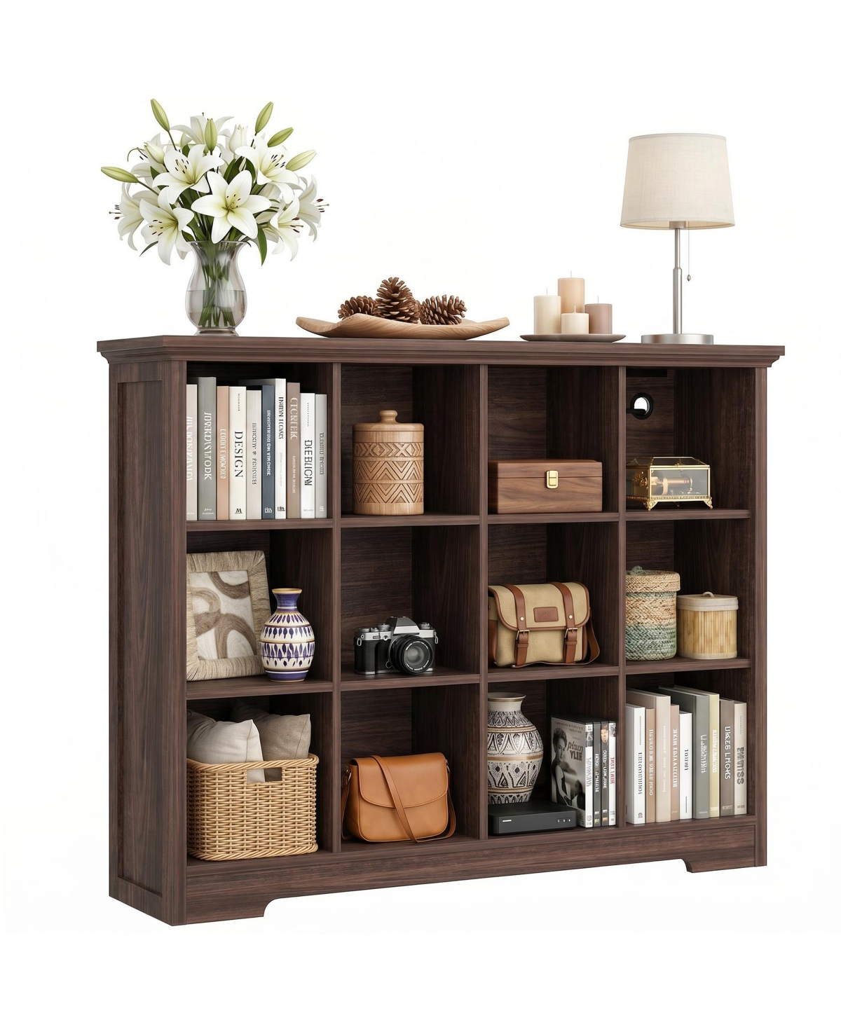 Click here for Aheaplus 12-Cube Bookshelf with Charging Station... prices