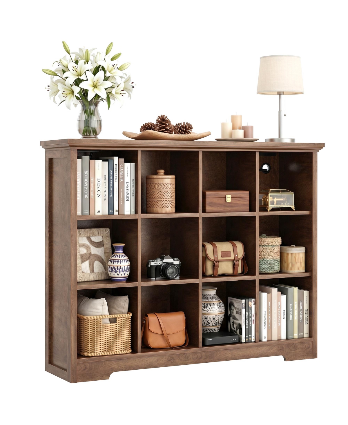 Click here for Aheaplus 12-Cube Bookshelf with Charging Station... prices