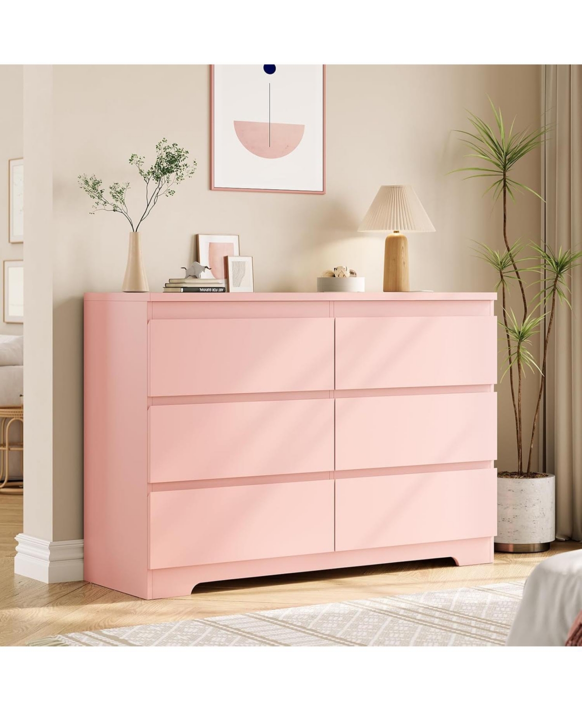 Click here for gaomon Modern 6 Drawer Dresser for Bedroom  Wood S... prices