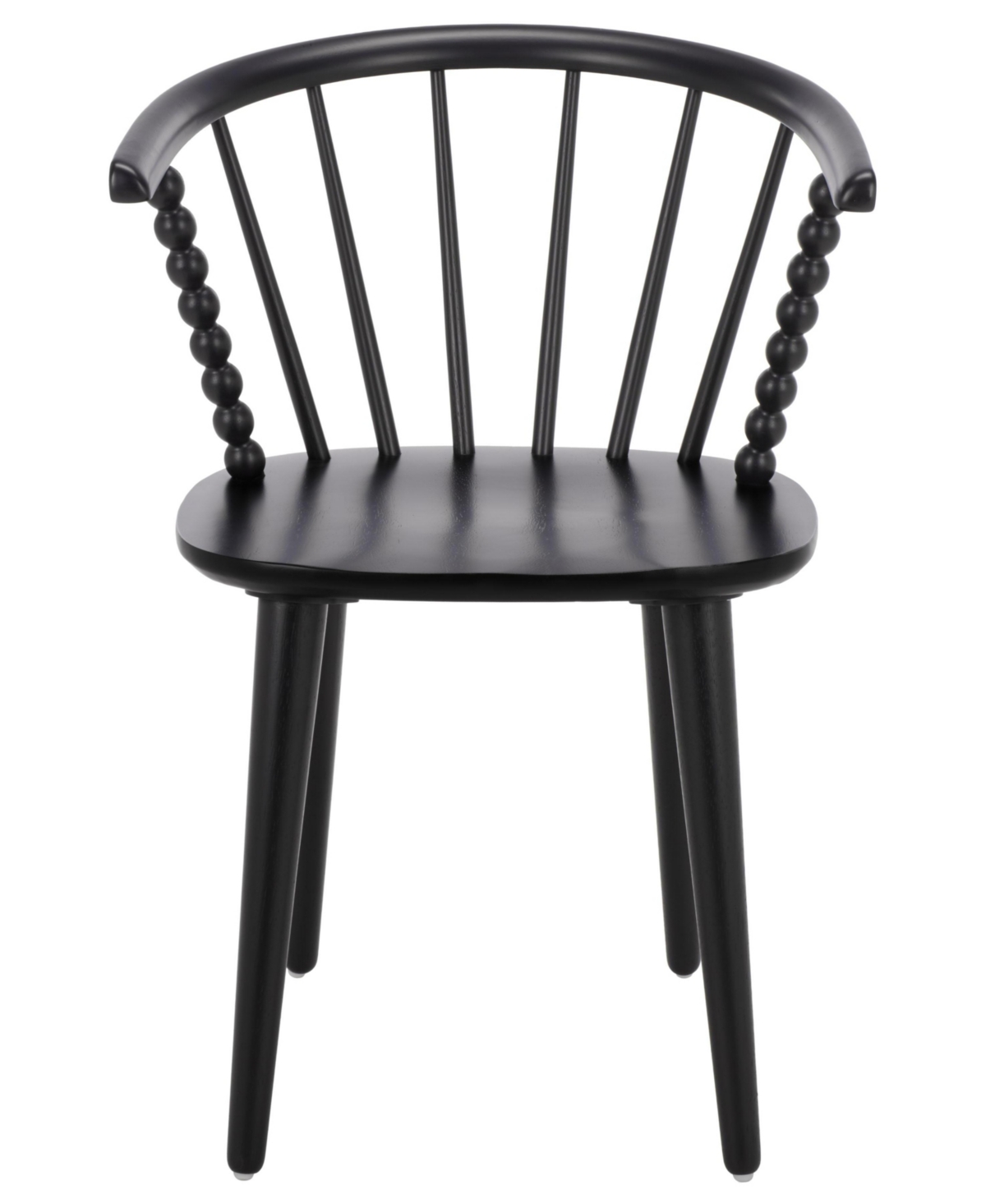 Click here for Safavieh Paras Curved Back Dining Chair - Matte bl... prices