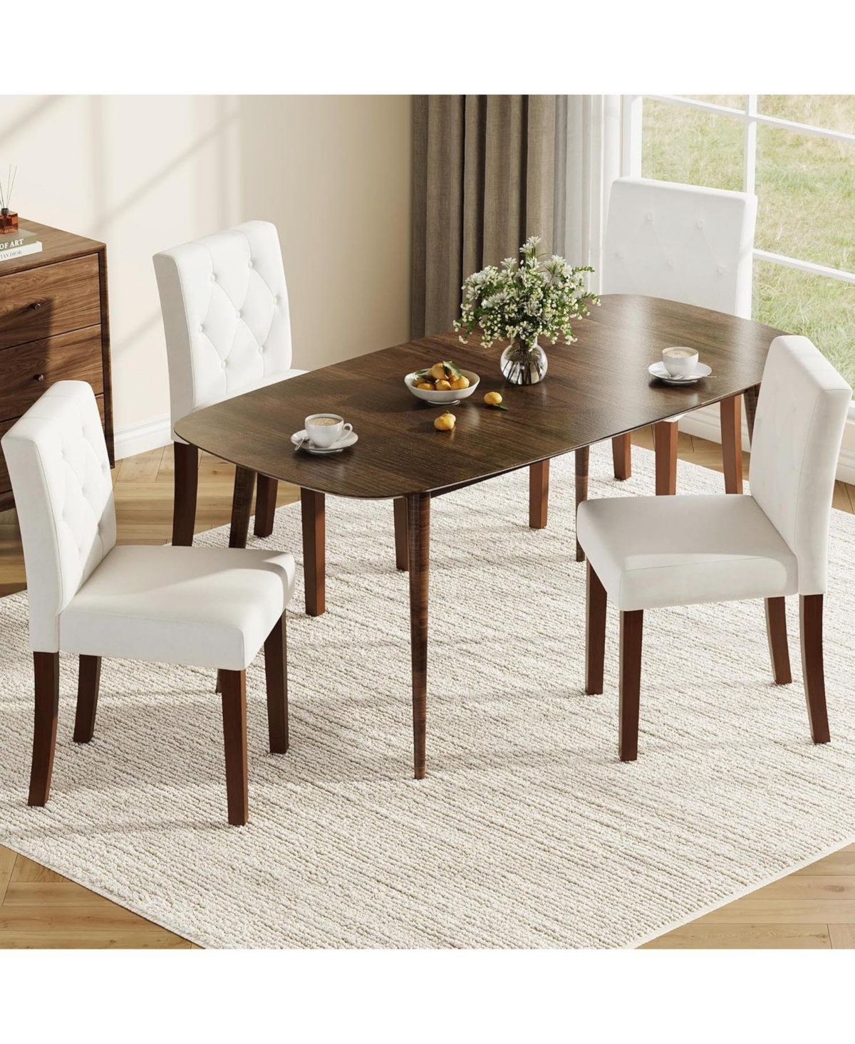 Click here for gaomon Upholstered Dining Chairs Set  Farmhouse Fa... prices