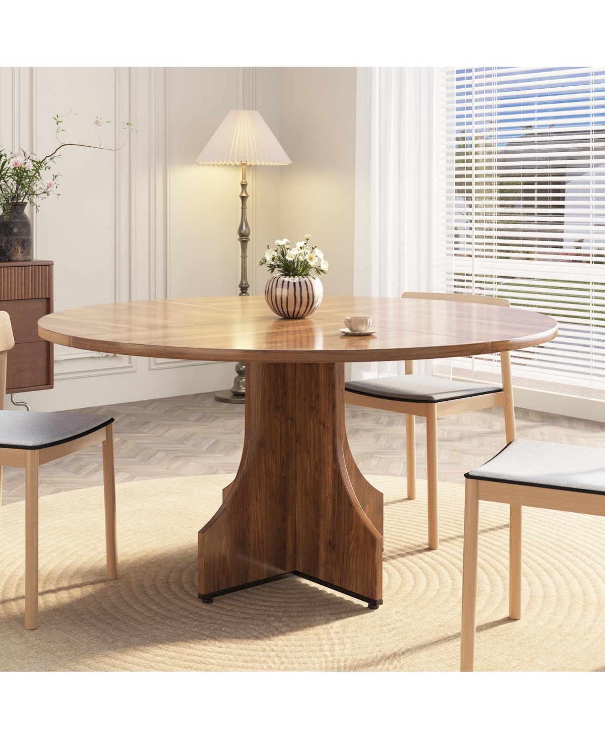 Click here for gaomon 47 Inch Round Dining Table for 4-6 People... prices