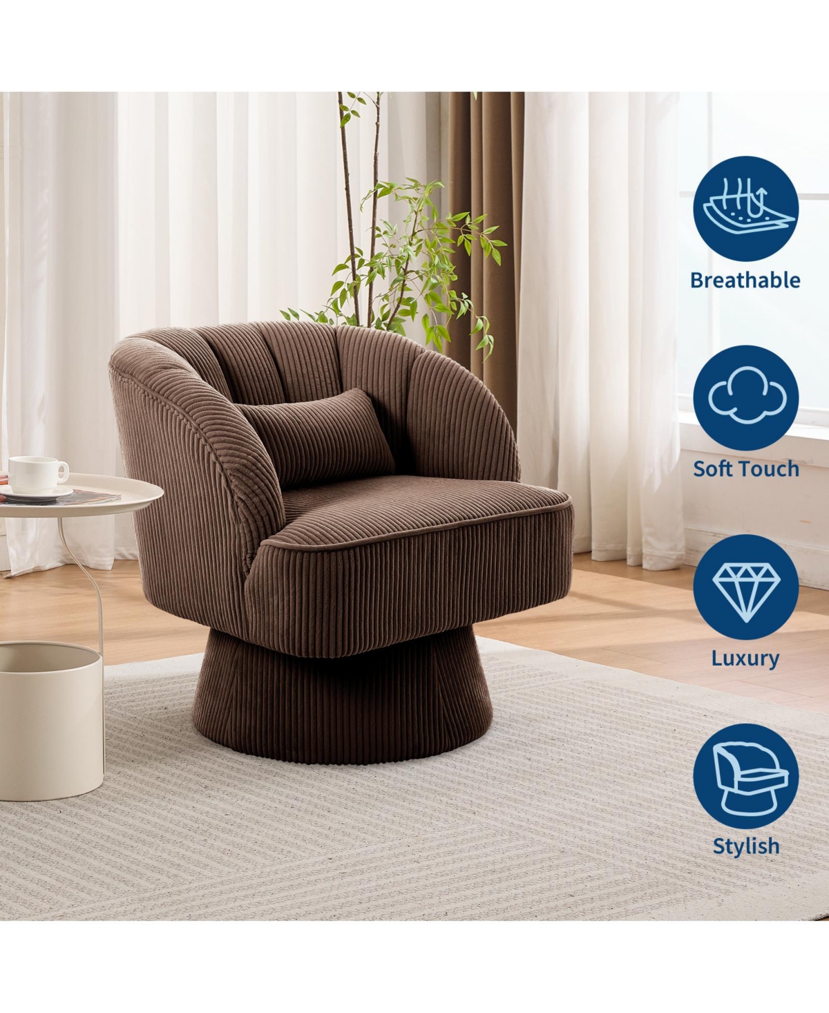 Click here for gaomon Modern Corduroy 360degree(s) Swivel Barrel... prices