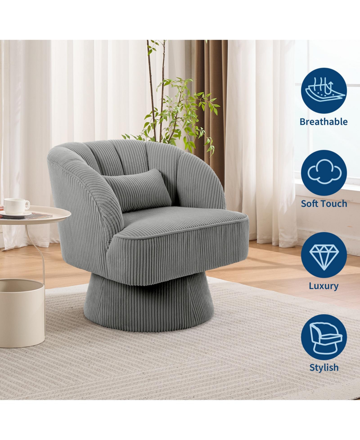 Click here for gaomon Modern Corduroy 360degree(s) Swivel Barrel... prices