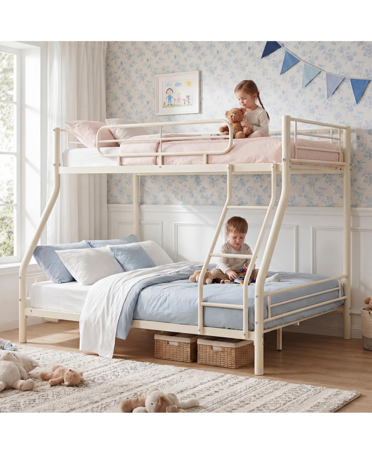 Click here for homfan Twin Over Full Bunk Bed â Heavy Duty Meta... prices