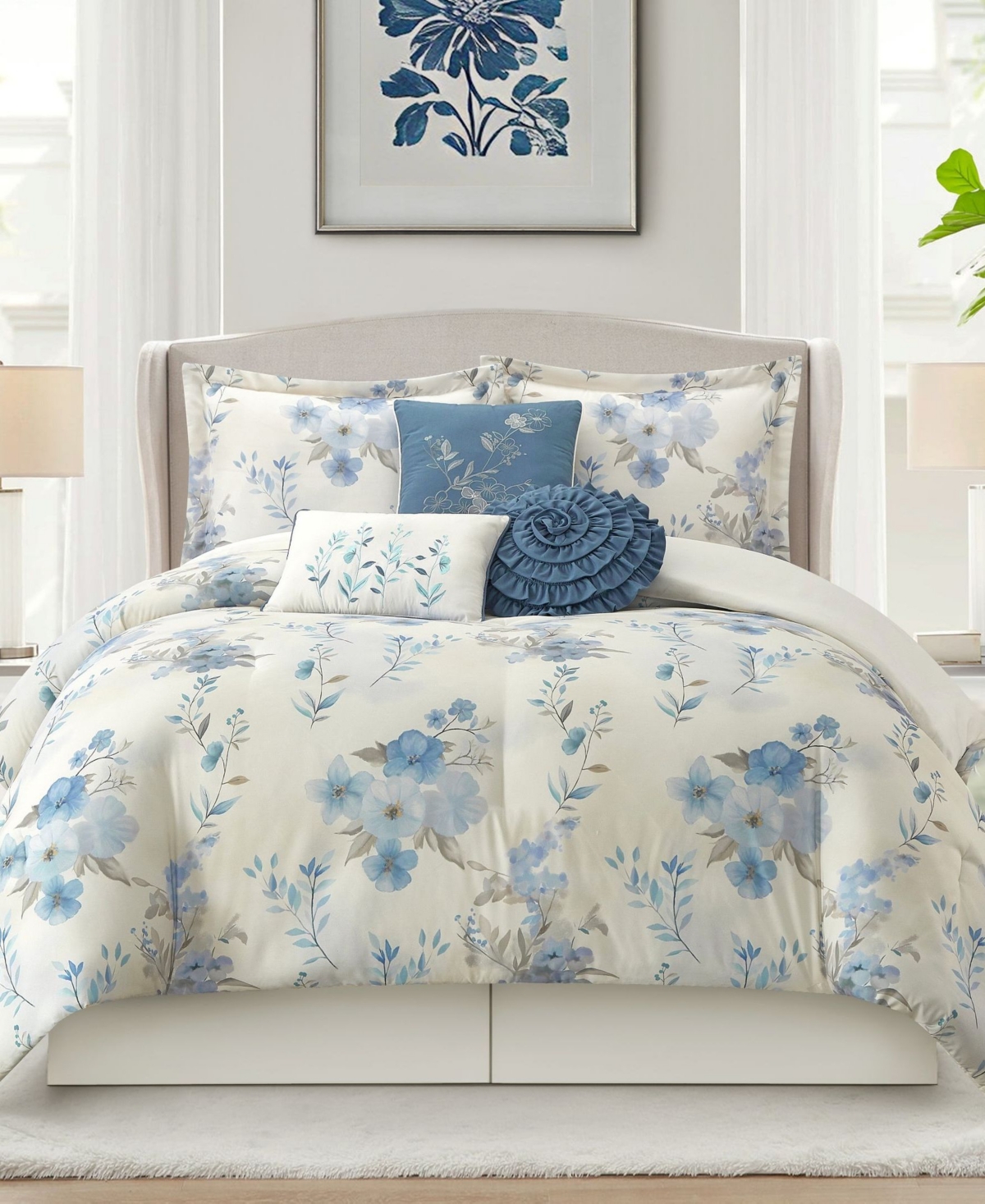 Click here for Stratford Park Karly Floral 7-Piece Comforter Set... prices