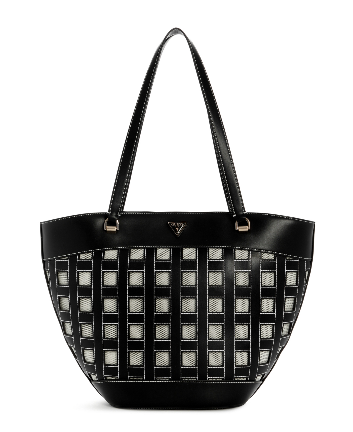 Click here for Guess Frankie Extra-Large Tote Handbag - Black prices