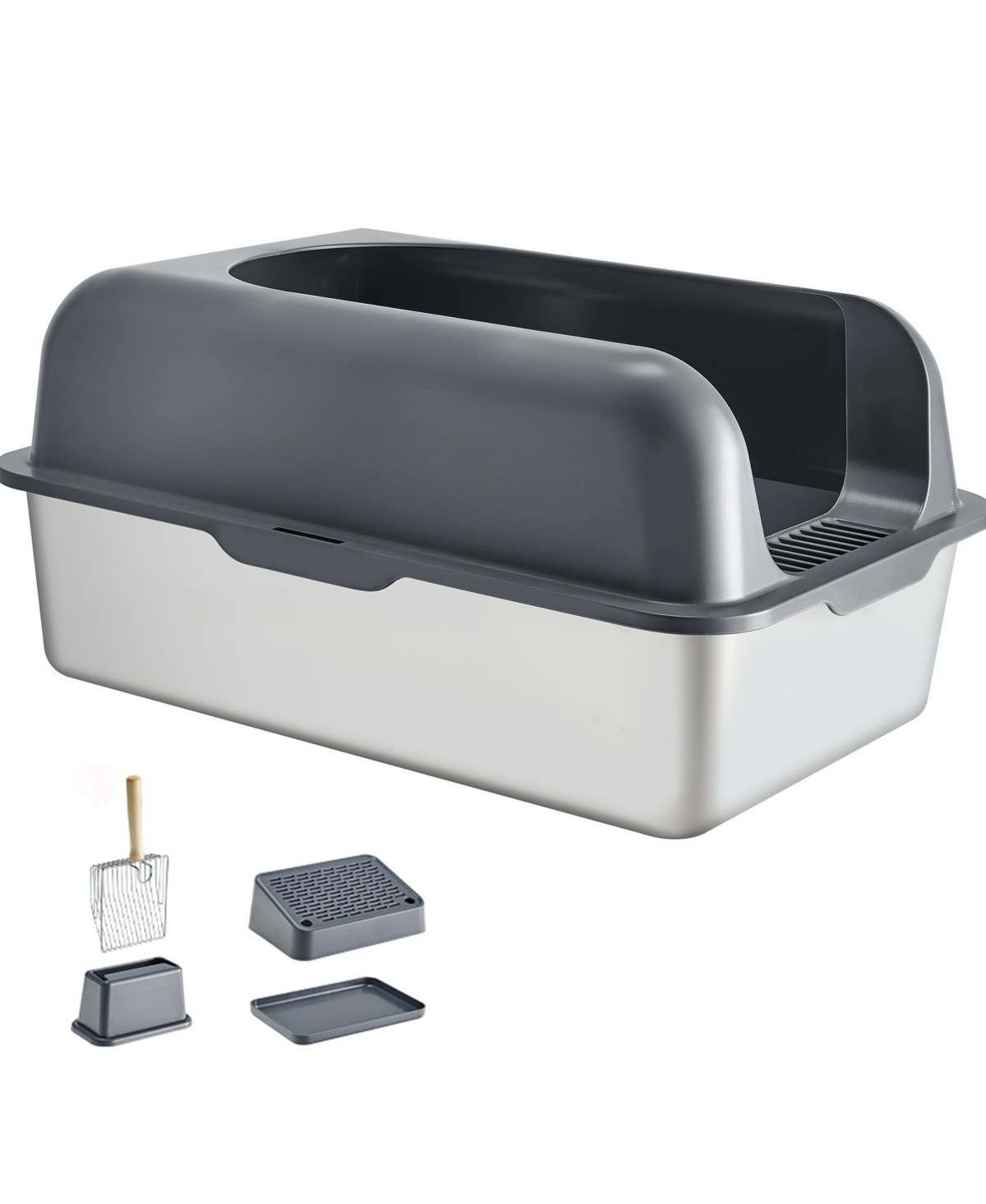 Click here for Vevor 6 in Deep Cat Litter Box Odor-Free Litter Bo... prices
