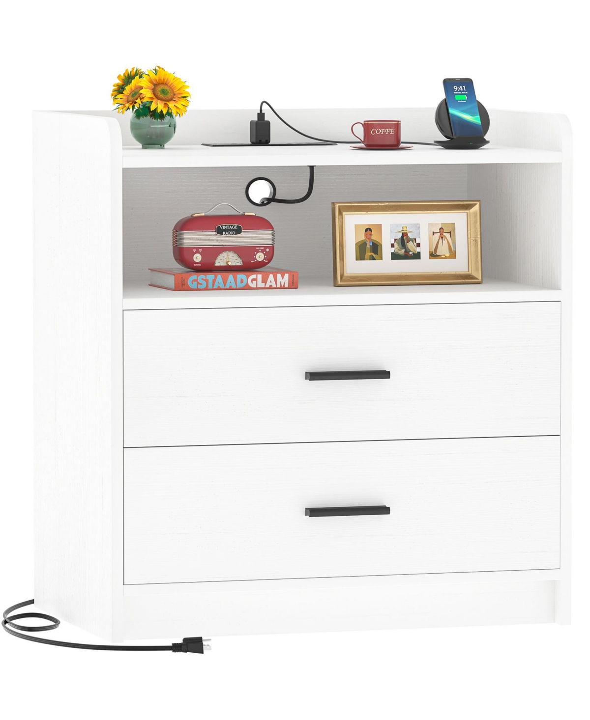 Click here for Aheaplus Nightstand with Charging Station  Sofa Si... prices