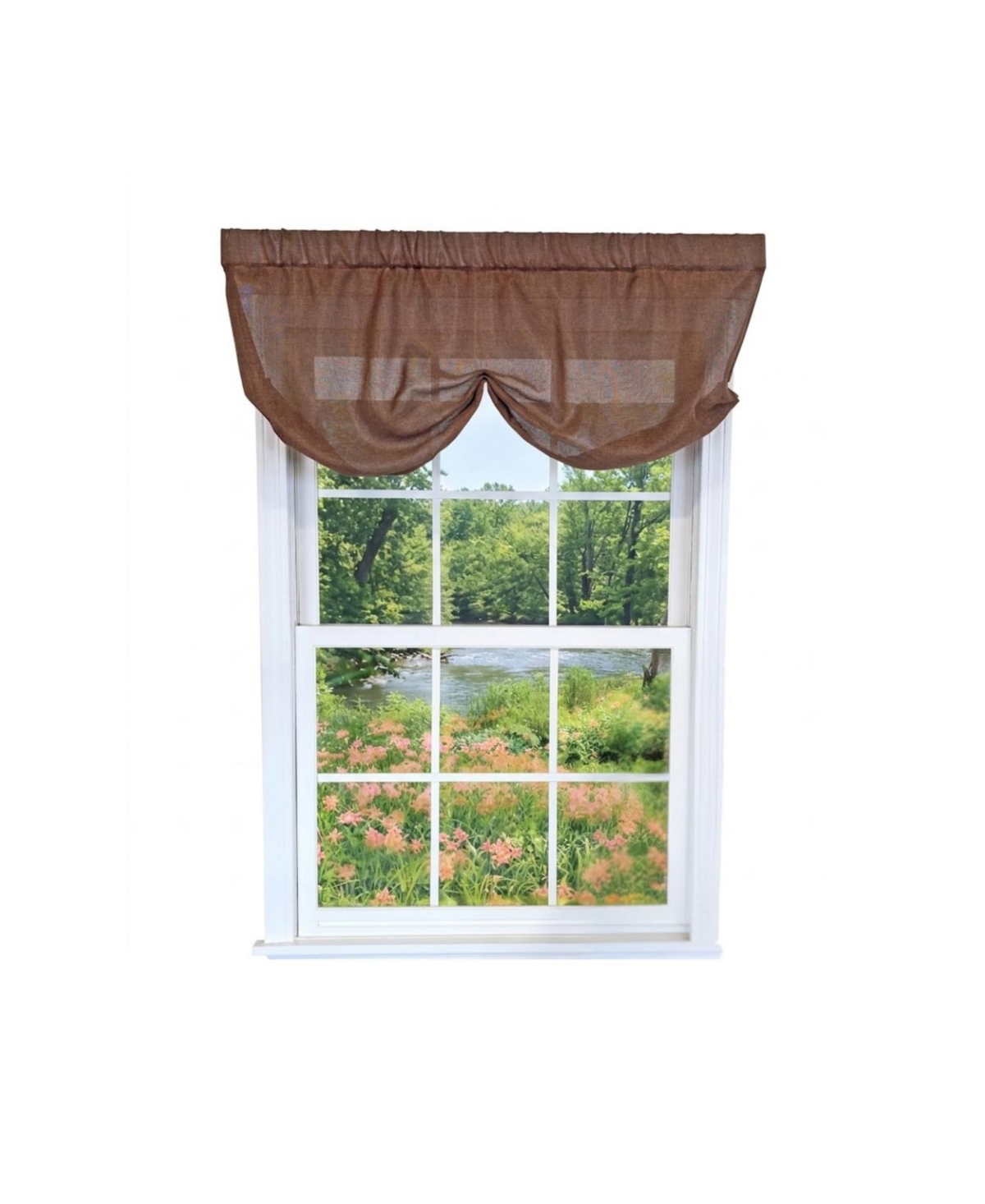 Click here for Rlf Home Linen Sheer Stationary Balloon Window Val... prices