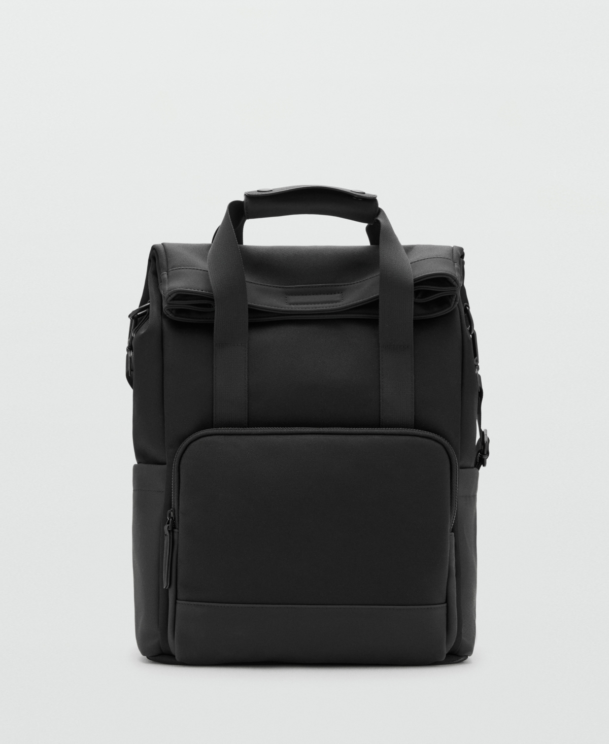 Click here for Mango Mens Black Multi-Purpose Backpack - Black prices