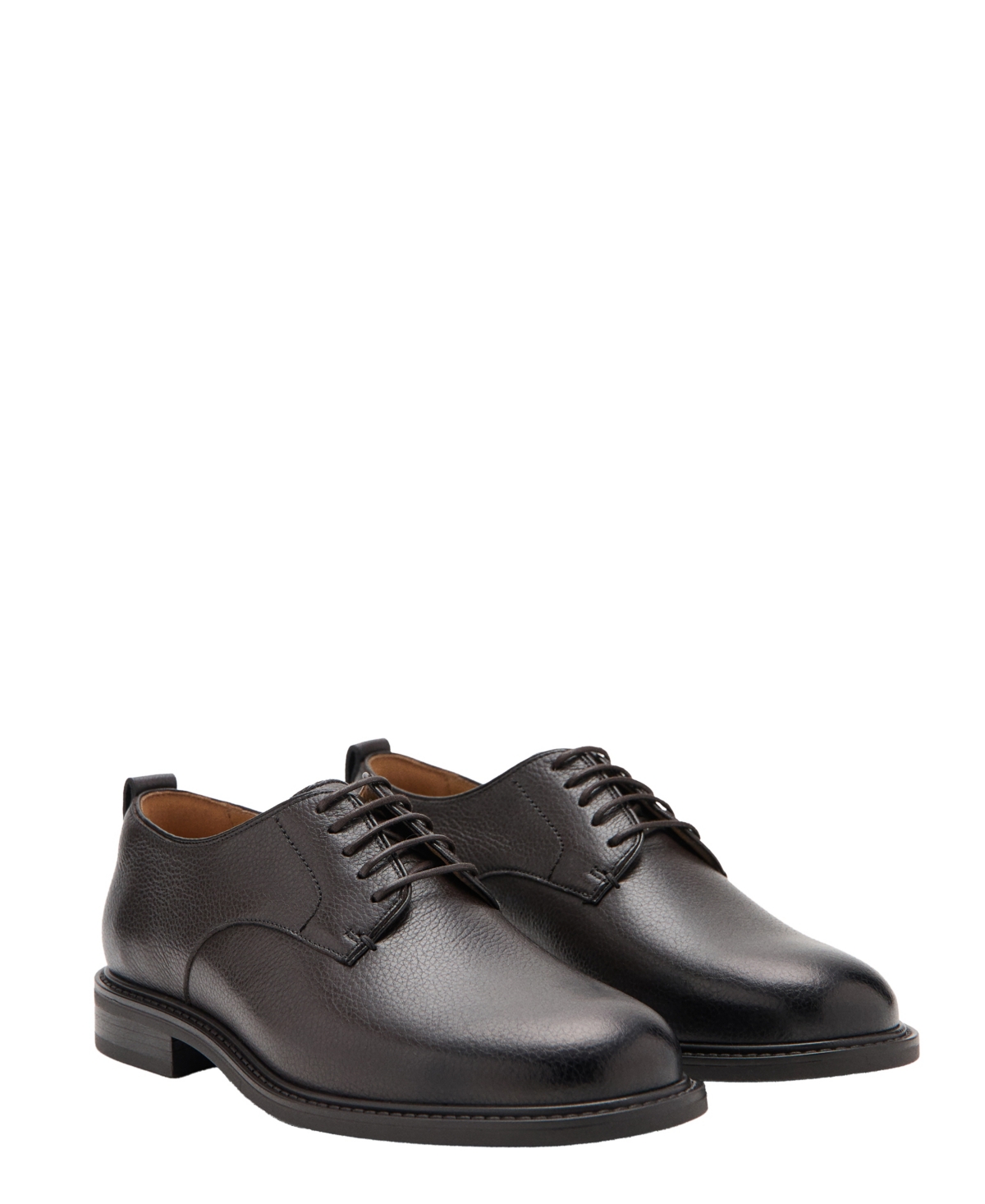 Click here for Mango Mens Oxford Style Leather Shoes - Brown prices