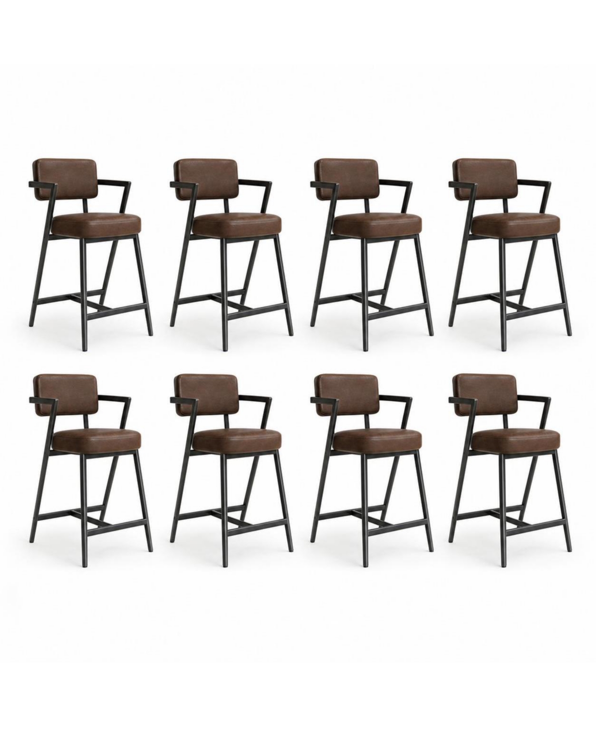 Click here for homfan Set of 8 27 Counter Height Bar Stools with... prices