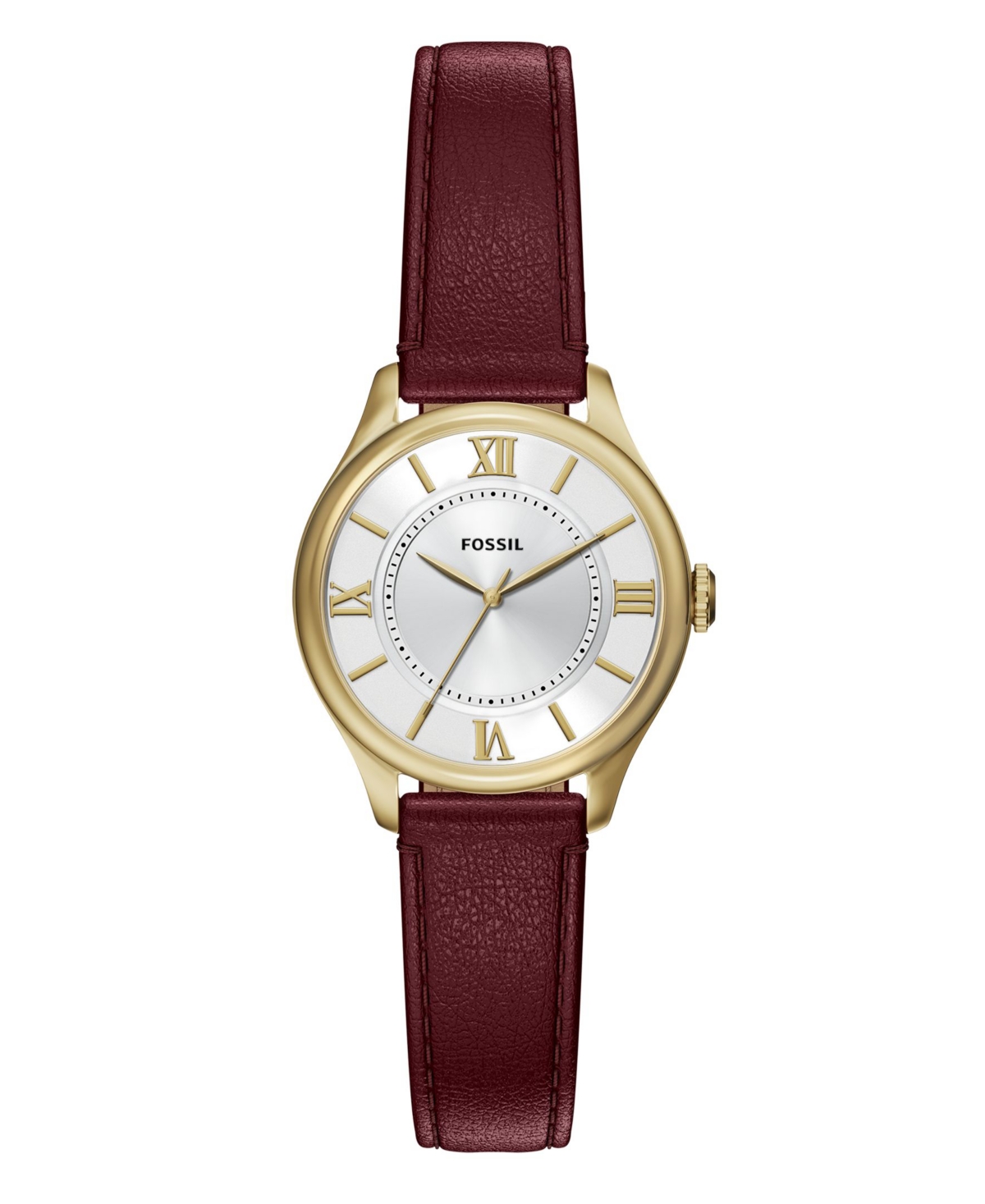 Click here for Fossil Womens Gilmore Three-Hand Red Leather Watch... prices