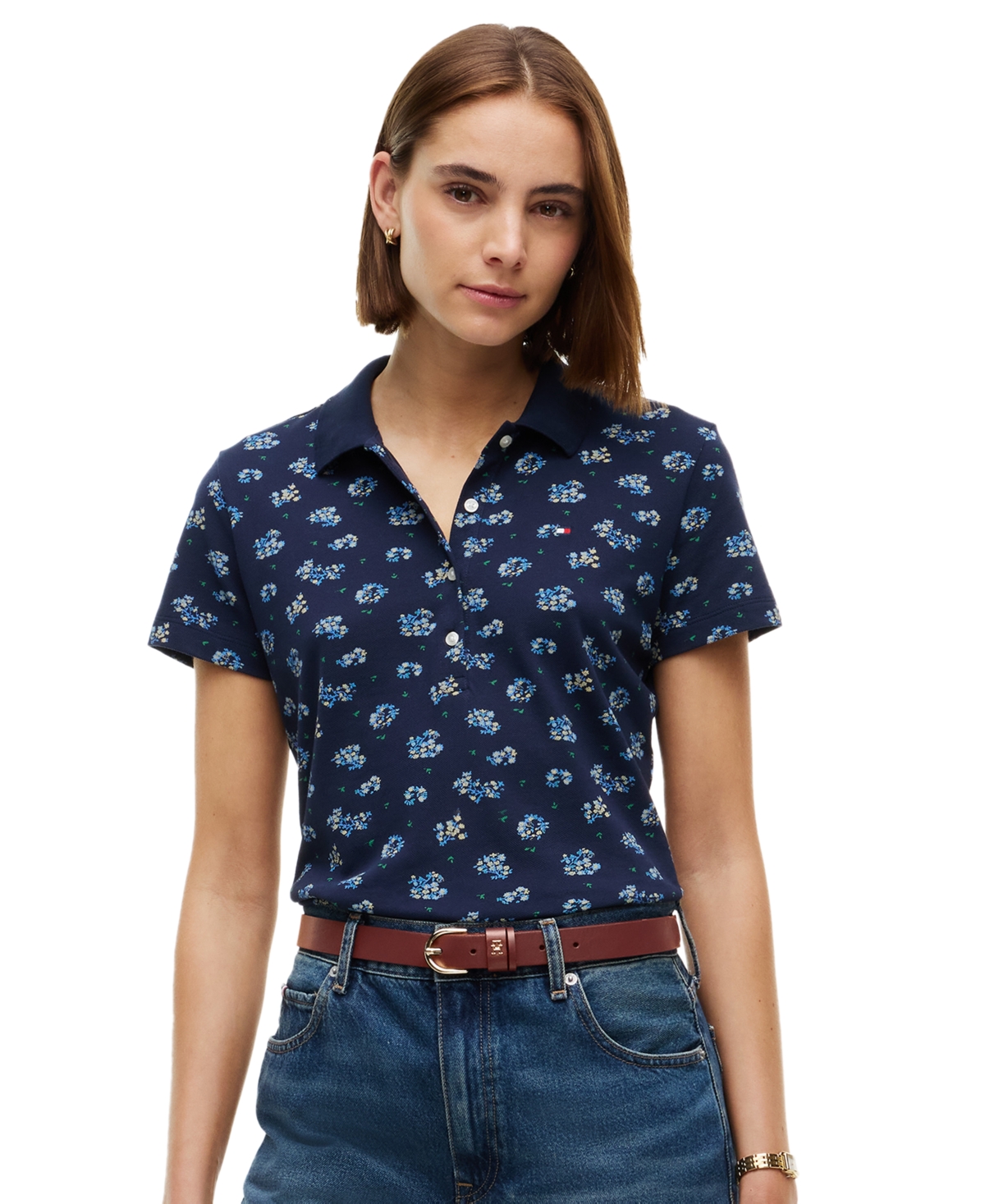 Click here for Tommy Hilfiger Womens Classic Pique Printed Short-... prices